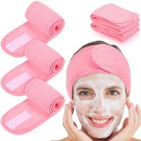 China Adjustable Elastic Microfiber Headband for Women 25 Inch Face Wash Shower Makeup for sale