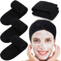 China Adjustable Elastic Microfiber Headband for Women 25 Inch Face Wash Shower Makeup for sale