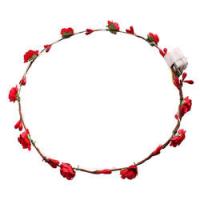 China Luminous LED Flower Crown Headband 65cm Christmas Hair Accessories for Women for sale