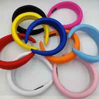 China Milk Silk Fabric Sponge Hairband 16x15cm Elastic Headband for Women 27 Colors for sale