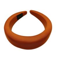 China Milk Silk Fabric Sponge Hairband 16x15cm Elastic Headband for Women 27 Colors for sale