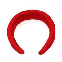 China Milk Silk Fabric Sponge Hairband 16x15cm Elastic Headband for Women 27 Colors for sale