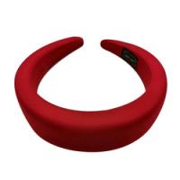 China Milk Silk Fabric Sponge Hairband 16x15cm Elastic Headband for Women 27 Colors for sale
