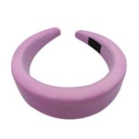 China Milk Silk Fabric Sponge Hairband 16x15cm Elastic Headband for Women 27 Colors for sale