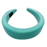 China Milk Silk Fabric Sponge Hairband 16x15cm Elastic Headband for Women 27 Colors for sale