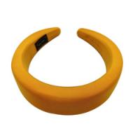 China Milk Silk Fabric Sponge Hairband 16x15cm Elastic Headband for Women 27 Colors for sale