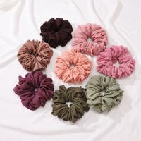 China Oversized Chiffon Seersucker Hair Scrunchies 15cm Muslim Hijab Scrunchie for Women for sale