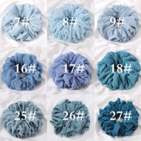 China Oversized Chiffon Seersucker Hair Scrunchies 15cm Muslim Hijab Scrunchie for Women for sale