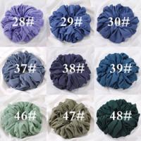 China Oversized Chiffon Seersucker Hair Scrunchies 15cm Muslim Hijab Scrunchie for Women for sale