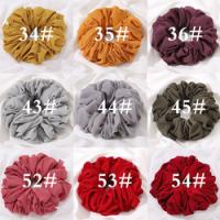 China Oversized Chiffon Seersucker Hair Scrunchies 15cm Muslim Hijab Scrunchie for Women for sale