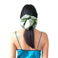 China XXL Oversized Satin Hair Scrunchies 19cm Large Elastic Scrunchies for Women for sale