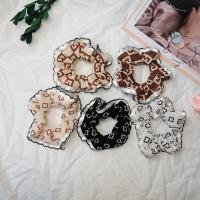 China Chiffon Hair Scrunchies for Thick Hair Korea Lace Fabric Print Pony Tails 11cm 7g for sale