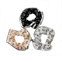 China Chiffon Hair Scrunchies for Thick Hair Korea Lace Fabric Print Pony Tails 11cm 7g for sale