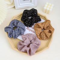 China Printed Large Scrunchie for Women Chiffon Bronzed Hair Accessories 10cm Elastic for sale