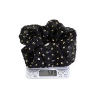 China Printed Large Scrunchie for Women Chiffon Bronzed Hair Accessories 10cm Elastic for sale