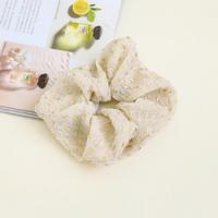 China Printed Large Scrunchie for Women Chiffon Bronzed Hair Accessories 10cm Elastic for sale