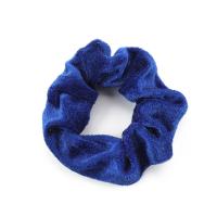 China Gold Velvet Elastic Hair Scrunchies 10cm Large Intestine Head Ring for Women for sale