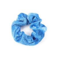 China Gold Velvet Elastic Hair Scrunchies 10cm Large Intestine Head Ring for Women for sale