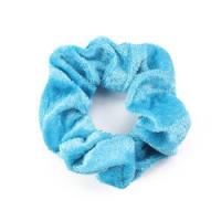 China Gold Velvet Elastic Hair Scrunchies 10cm Large Intestine Head Ring for Women for sale