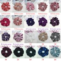 China Oversized Velvet Scrunchies for Women XXL Big Size 20cm Ponytail Holder Soft Hair Ties for sale