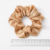 China Custom Logo Satin Silk Hair Scrunchies Large Elastic Hair Ties 10.5cm Bulk for sale