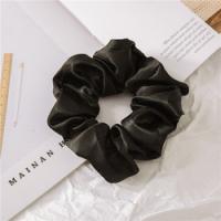 China Custom Logo Satin Silk Hair Scrunchies Large Elastic Hair Ties 10.5cm Bulk for sale