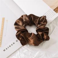 China Custom Logo Satin Silk Hair Scrunchies Large Elastic Hair Ties 10.5cm Bulk for sale