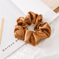 China Custom Logo Satin Silk Hair Scrunchies Large Elastic Hair Ties 10.5cm Bulk for sale