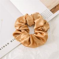 China Custom Logo Satin Silk Hair Scrunchies Large Elastic Hair Ties 10.5cm Bulk for sale