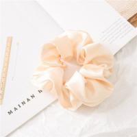 China Custom Logo Satin Silk Hair Scrunchies Large Elastic Hair Ties 10.5cm Bulk for sale