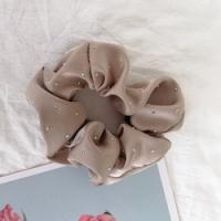 China Wholesale Satin Hair Scrunchies Imitated Silk Shine Rhinestone 10cm 8.5g for sale