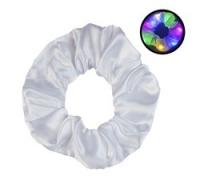 China LED Luminous Satin Hair Scrunchies 11cm Party Hair Ties for Women Girls 3 Lighting Modes for sale