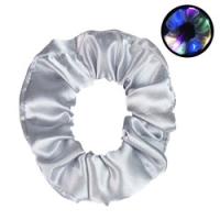 China LED Luminous Satin Hair Scrunchies 11cm Party Hair Ties for Women Girls 3 Lighting Modes for sale