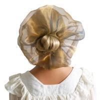China Wholesale Custom Fabric Hair Scrunchies 26cm Large Organza Hair Ties for Women Girls for sale