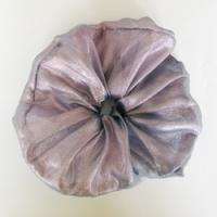 China Wholesale Custom Fabric Hair Scrunchies 26cm Large Organza Hair Ties for Women Girls for sale