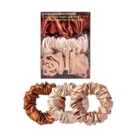 China 100% Pure Mulberry Silk Hair Scrunchies 19cm Oversized Elastic Hair Ties for Women for sale