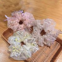 China Wholesale Large Hair Scrunchies 16cm Fabric Hair Bands for Girls Non-Slip Elastic Scrunchie for sale