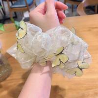 China Wholesale Large Hair Scrunchies 16cm Fabric Hair Bands for Girls Non-Slip Elastic Scrunchie for sale