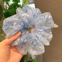 China Wholesale Large Hair Scrunchies 16cm Fabric Hair Bands for Girls Non-Slip Elastic Scrunchie for sale