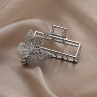 China Alloy Butterfly Hair Claw Clip 10cm French Pendant Elegant Shark Hair Accessories for Women for sale