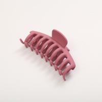 China Black Matte Claw Hair Clip Korean Solid Large Ponytail Hair Claw 30g Plastic for sale