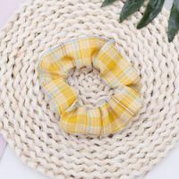 China Baby Blue Stretchy Hair Tie Coil Elastics Plateaued Scrunchie High Stretch Cute 4.13in for sale