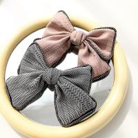 China Fabric Hair Clip 20cm Handmade Bow Hairpin for Girls Daily Decoration OEM ODM for sale