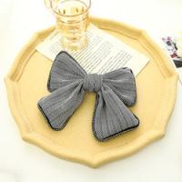China Fabric Hair Clip 20cm Handmade Bow Hairpin for Girls Daily Decoration OEM ODM for sale