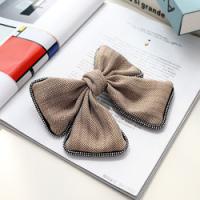 China Fabric Hair Clip 20cm Handmade Bow Hairpin for Girls Daily Decoration OEM ODM for sale