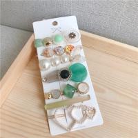 China 20Pcs Crystal Hair Clips Set Acrylic Pearl Bobby Pins Women Korea Fashion Hair Accessories 20x9x2cm for sale