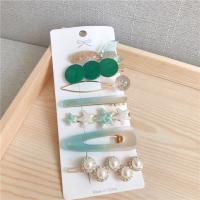 China 20Pcs Crystal Hair Clips Set Acrylic Pearl Bobby Pins Women Korea Fashion Hair Accessories 20x9x2cm for sale