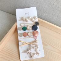 China 20Pcs Crystal Hair Clips Set Acrylic Pearl Bobby Pins Women Korea Fashion Hair Accessories 20x9x2cm for sale