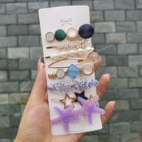 China 20Pcs Crystal Hair Clips Set Acrylic Pearl Bobby Pins Women Korea Fashion Hair Accessories 20x9x2cm for sale