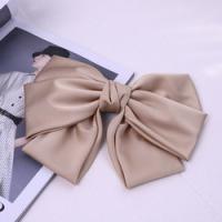 China Korean Bowknot Headband for Baby Girls Elastic Satin Hair Accessory 22cmx17cm for sale